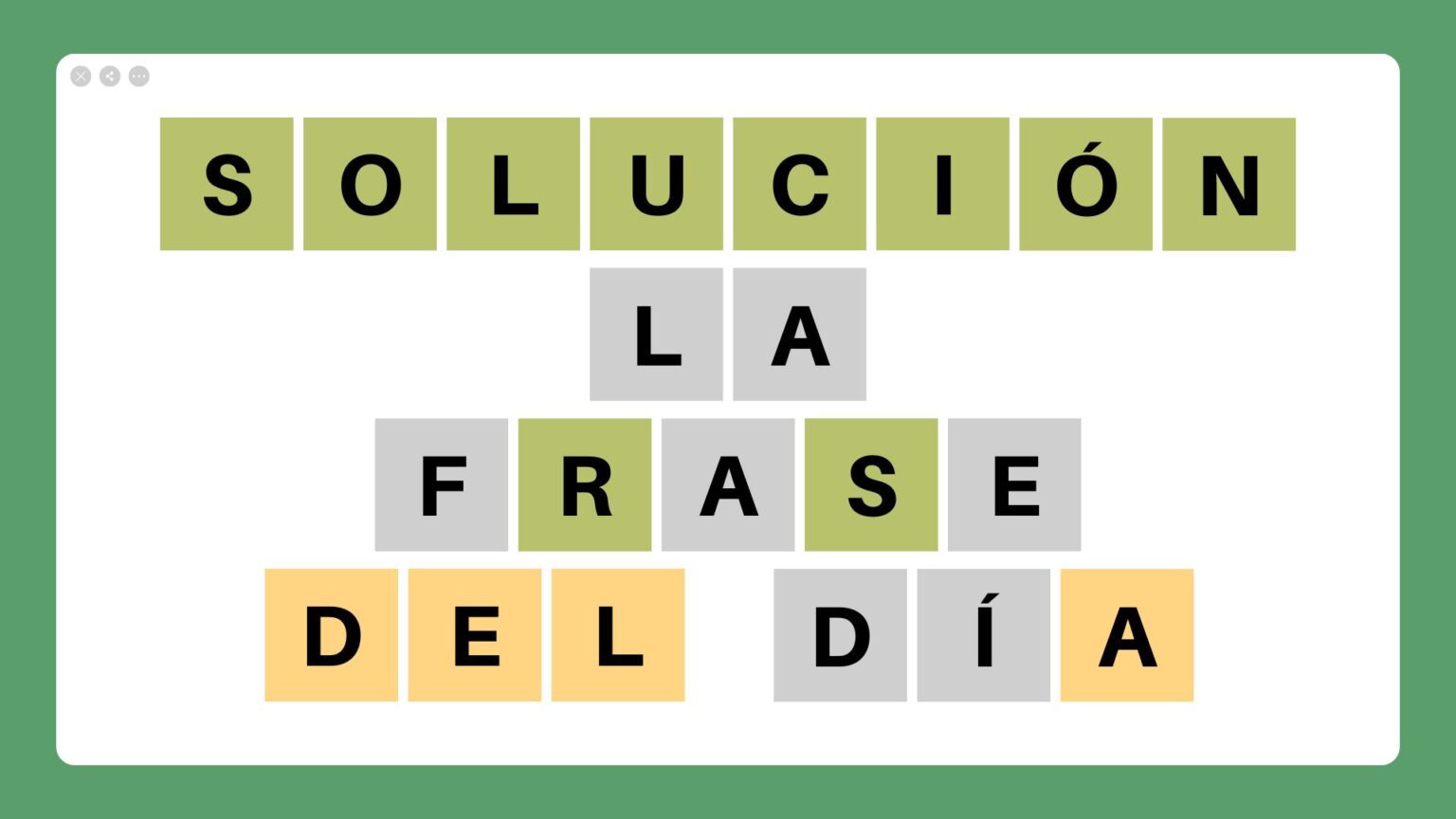 Solución actualizada para el Wordle en español de hoy – La Palabra del Día